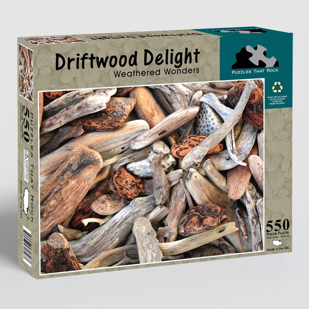Driftwood Delight Puzzle | Coastal Jigsaw with Natural Charm – Puzzles ...