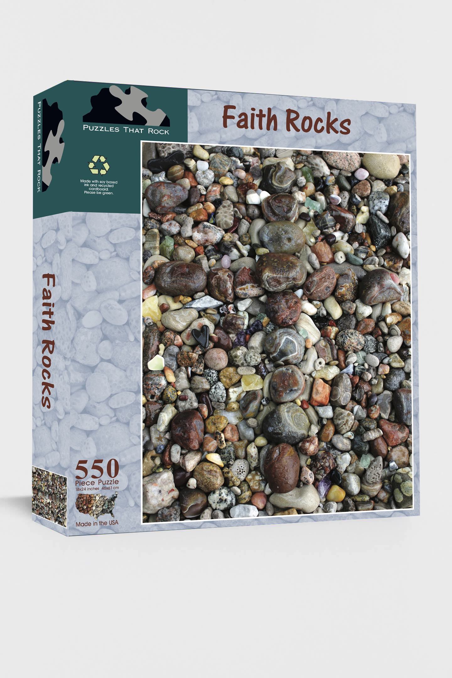 Faith Rocks Puzzle | Inspirational Christian Jigsaw Made in USA ...