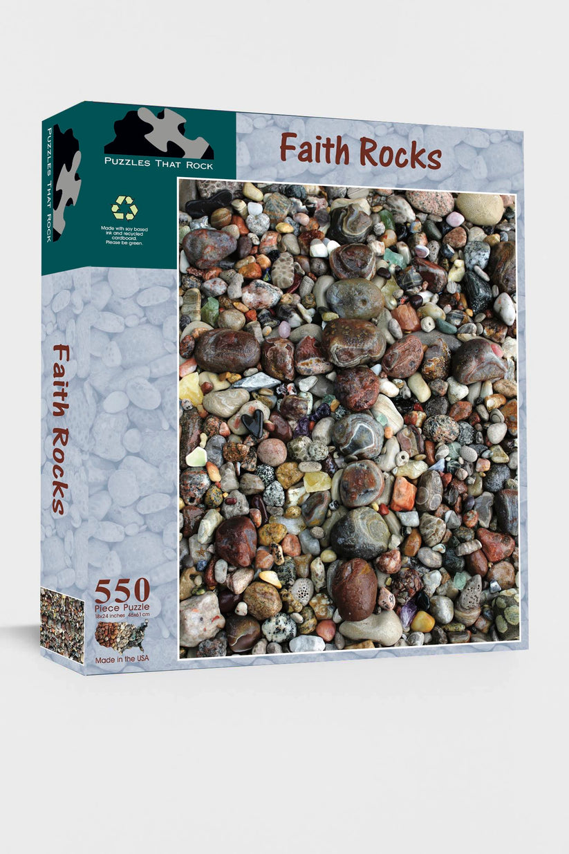 Faith Rocks Puzzle | Inspirational Christian Jigsaw Made in USA ...
