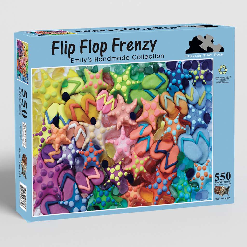 Flip Flop Frenzy Puzzle | Colorful Summer-Themed Jigsaw Puzzle ...
